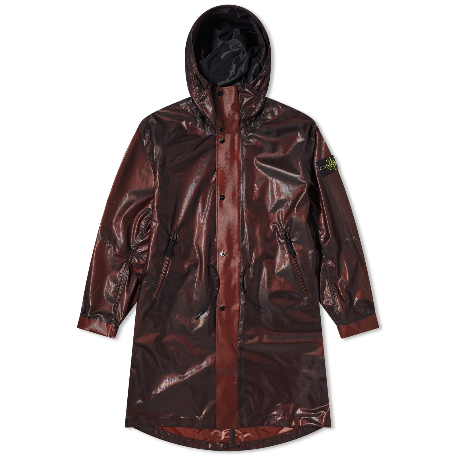 Stone Island Metallic Run Proof Nylon Parka Rust | END.