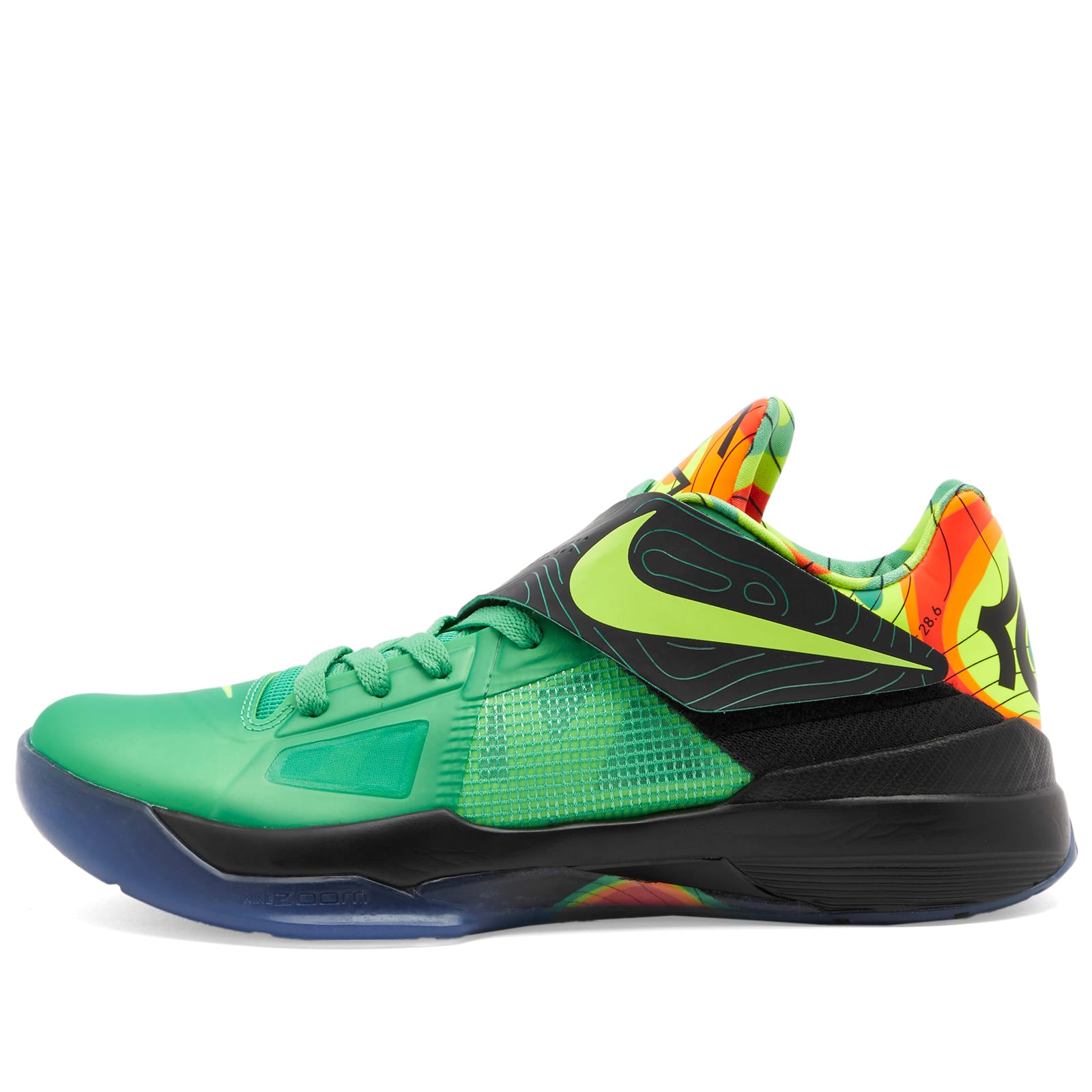 Nike KD IV "Weatherman" Lush Green, Volt & Team Orange | END. (US)