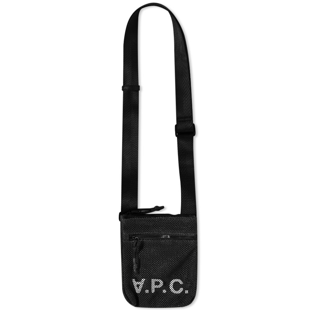 A.P.C. Rebound Mesh Neck Pouch Black | END. (AU)