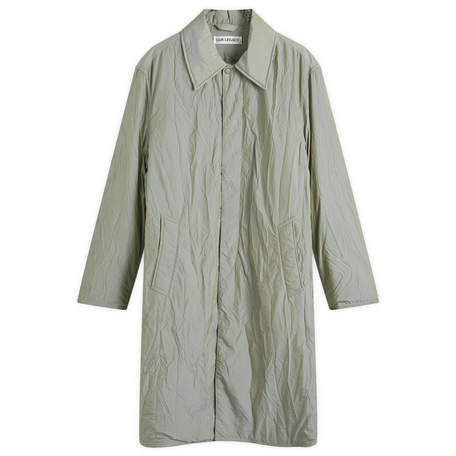 Our Legacy Blithe Crinke Jacket Shining Olive Crinkle Solaro | END. (SG)