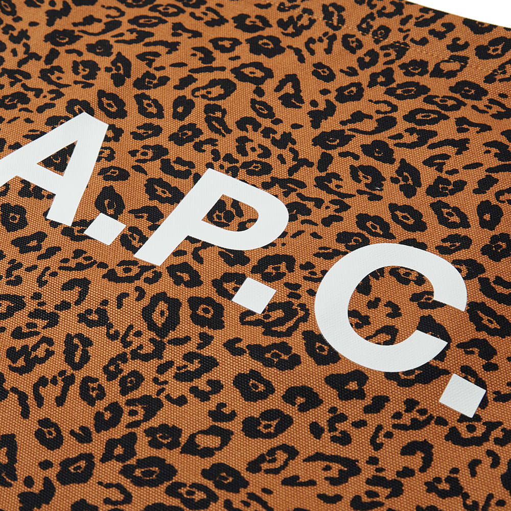 A.P.C. Diane Leopard Large Tote Caramel | END. (UK)