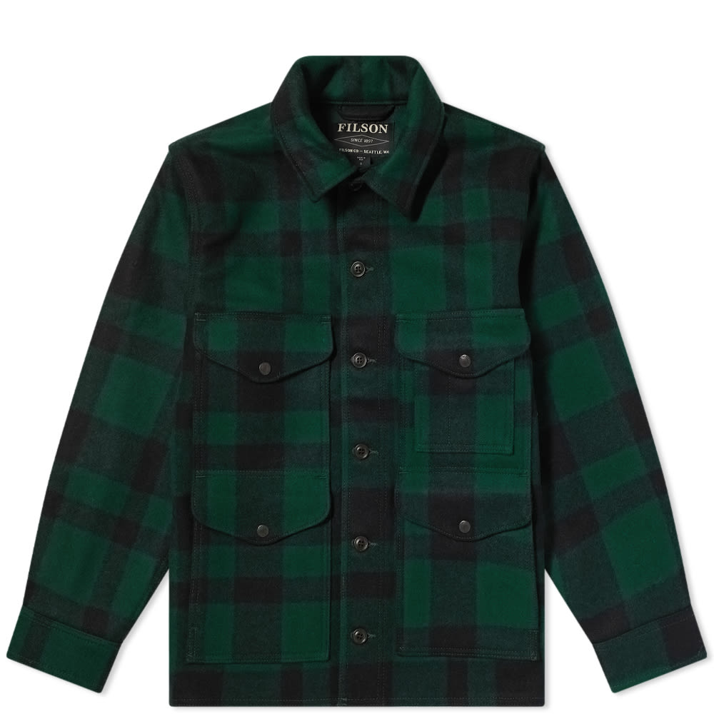Filson Alaska Fit Mackinaw Cruiser Jacket Green & Black | END. (CN)