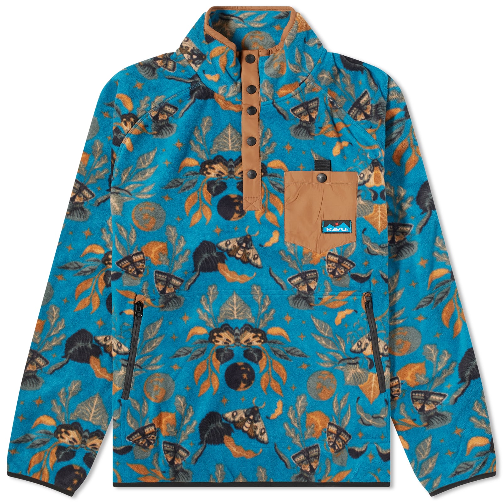 Kavu Teannaway Snap Fleece Moth New Moon | END. (US)