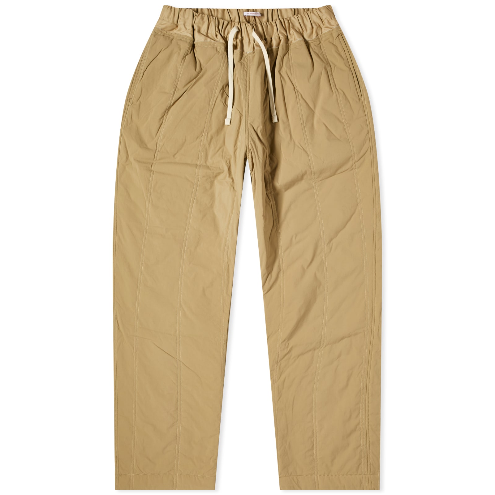 s.k manor hill Nest Pant Tan Quilted Nylon | END.