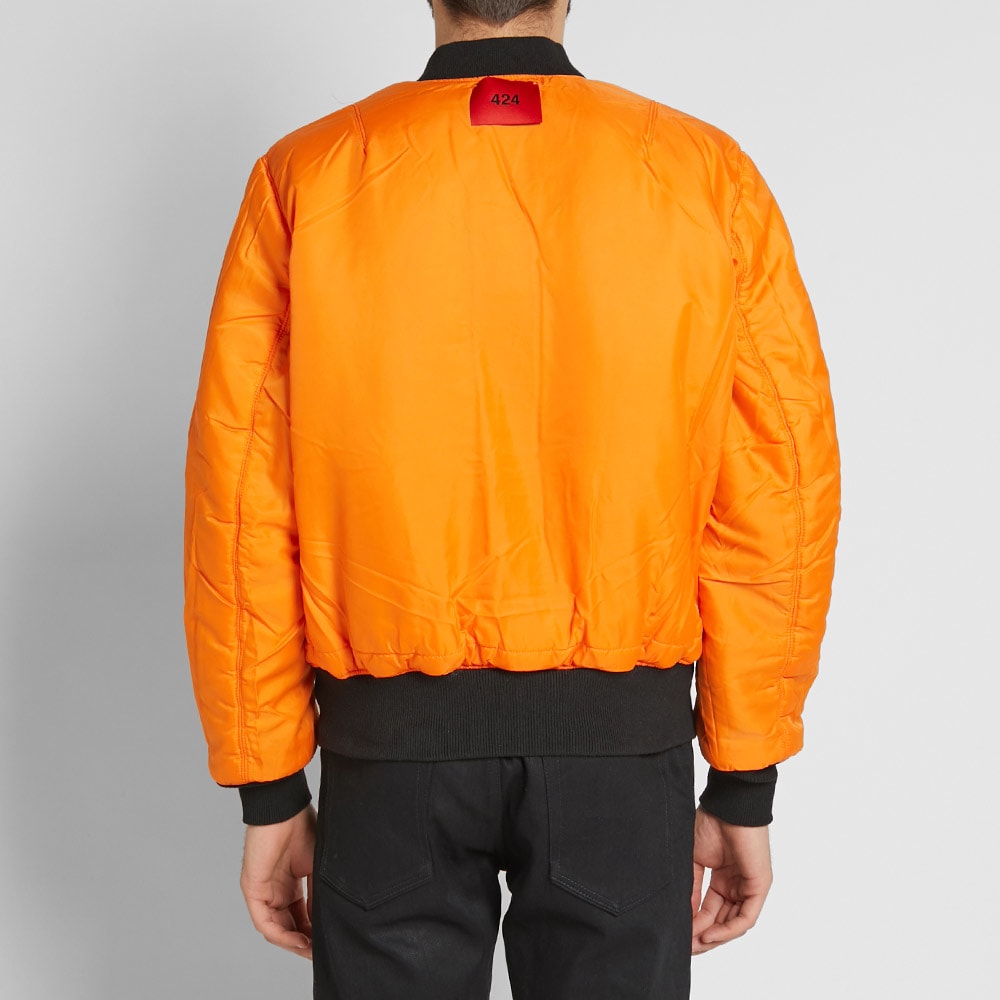 424 x Alpha Industries Bomber Jacket Black & Red | END. (UK)