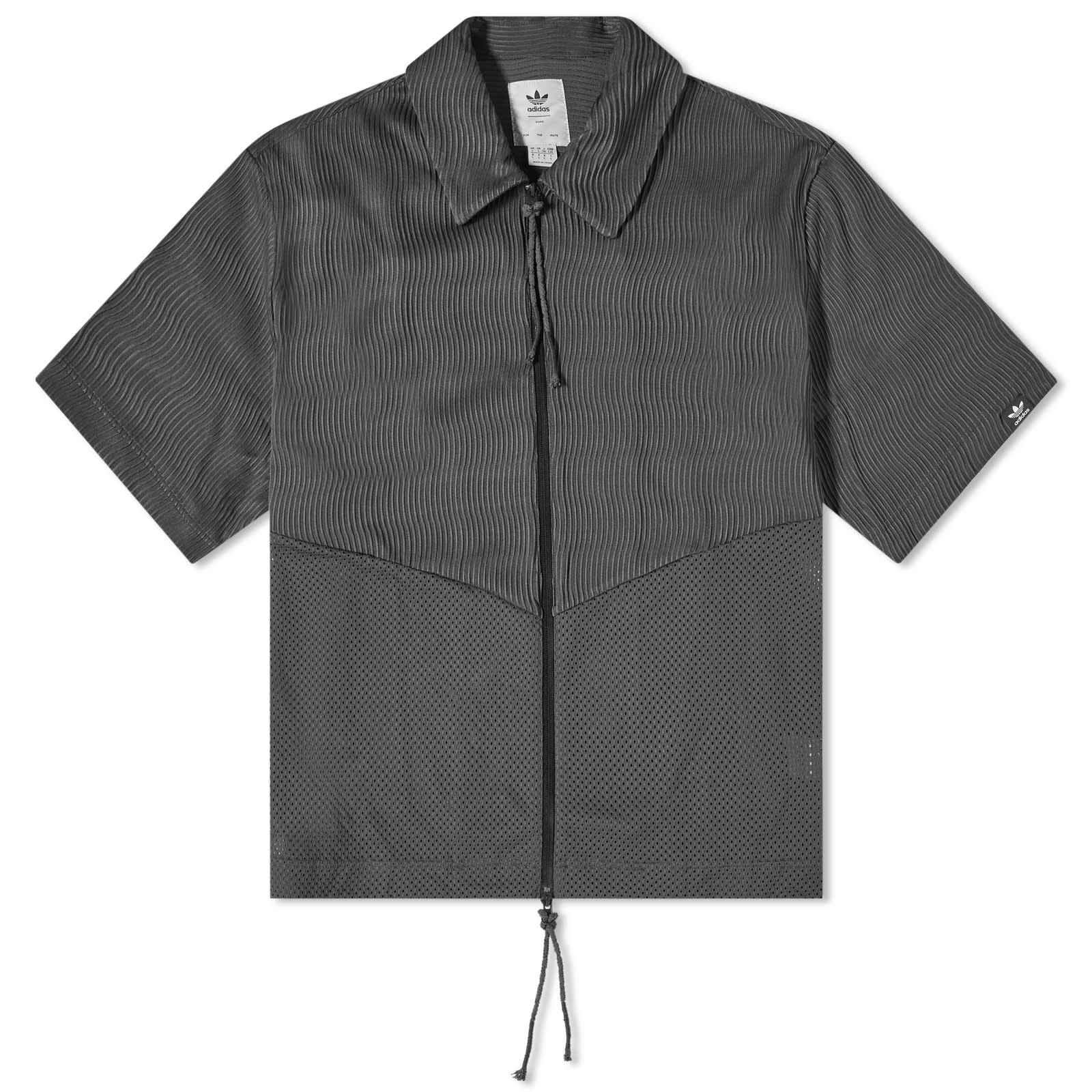 Adidas x SFTM Short Sleeve Zip Shirt Utility Black | END. (US)