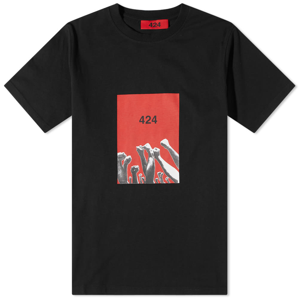 424 Raised Fist T-Shirt Black | END. (US)
