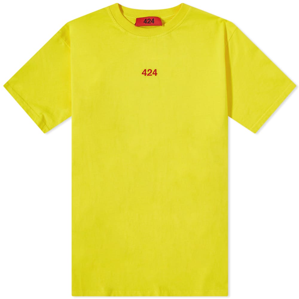 424 Alias Red Logo Tee Yellow | END. (US)