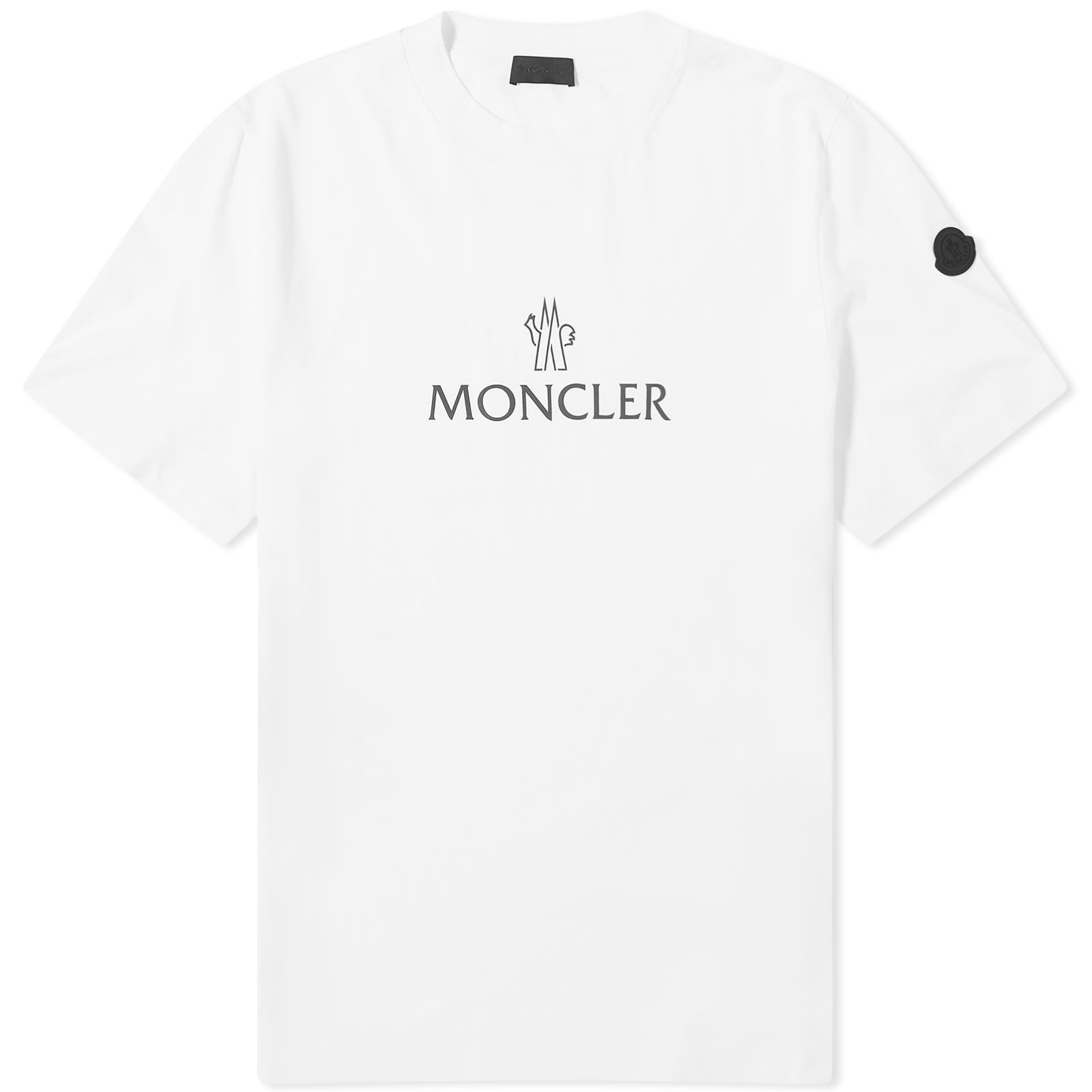 Moncler Text Logo T-Shirt White | END. (US)