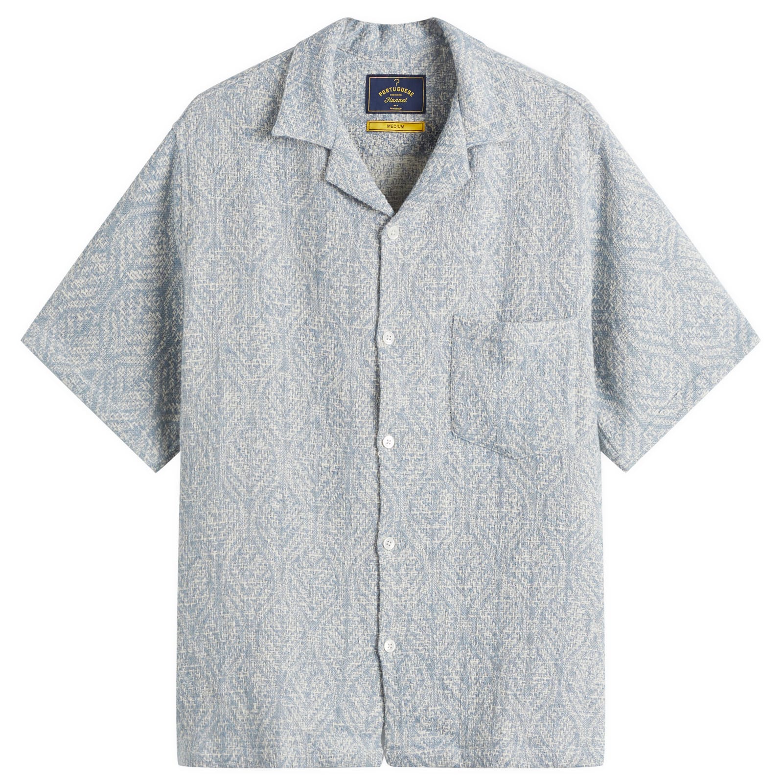 Portuguese Flannel Pascal Jacquard Vacation Shirt Sky Blue | END. (US)