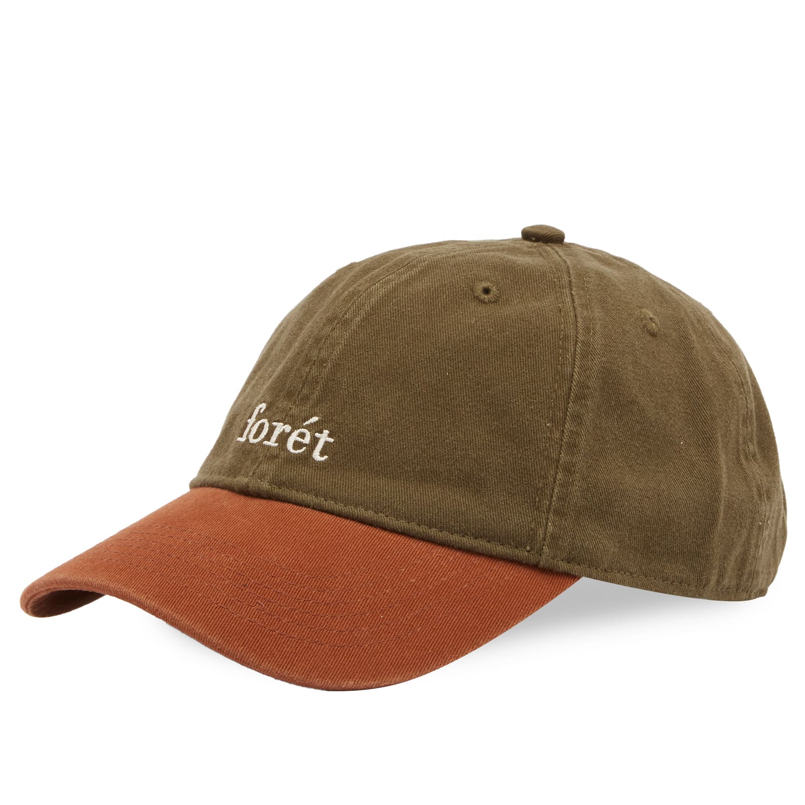 Foret Hawk Washed 2-Tone Cap Army & Brown | END. (GB)