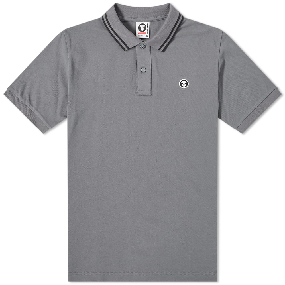 AAPE One Point Polo Dark Grey | END.