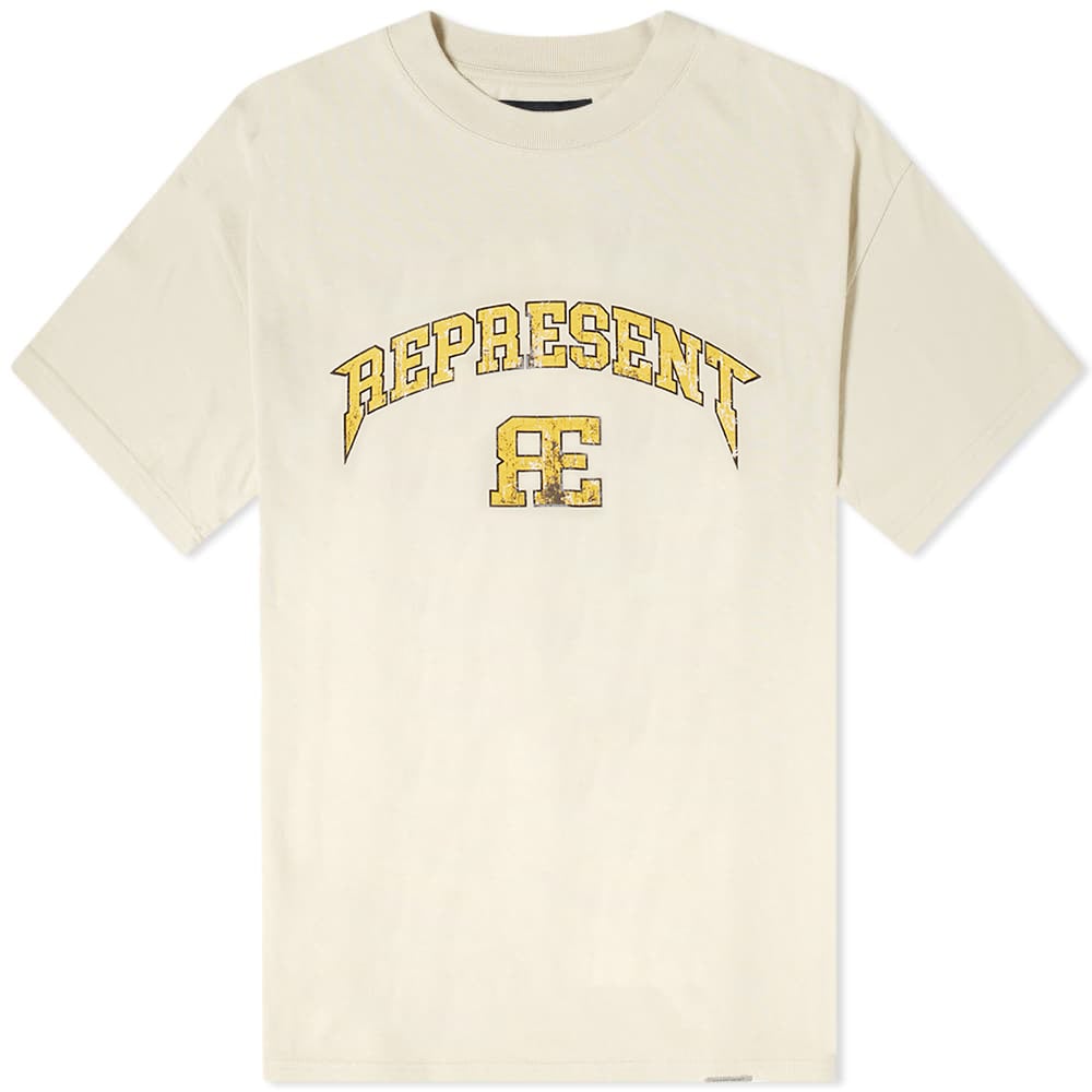 Represent Varsity Logo T-Shirt Vintage White | END. (US)