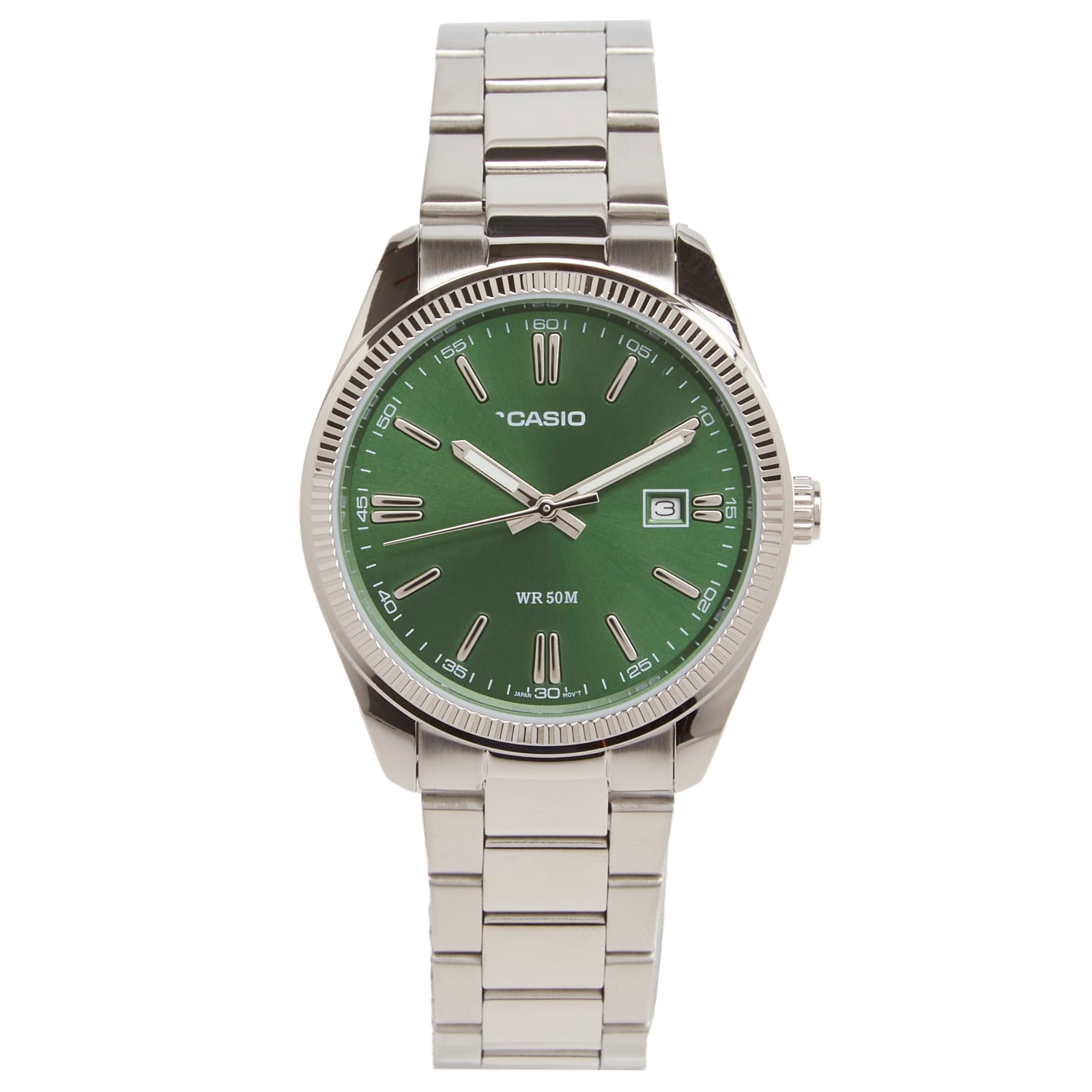 Casio Vintage MTP-1302 Watch Silver & Green | END. (GB)