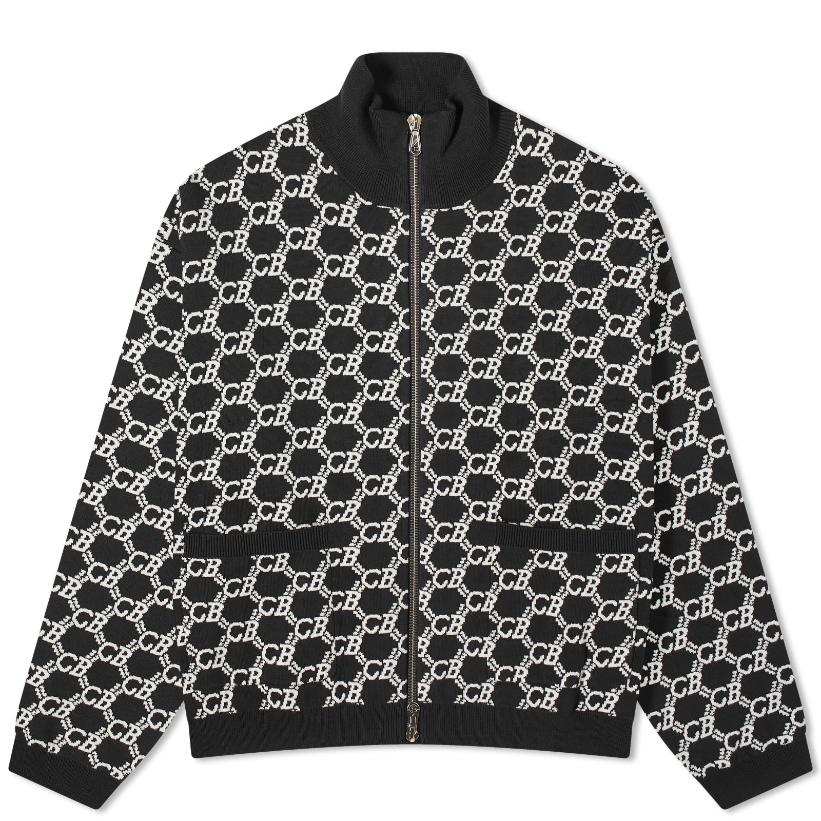 Cole Buxton Monogram Track Jacket Black & White | END. (GB)