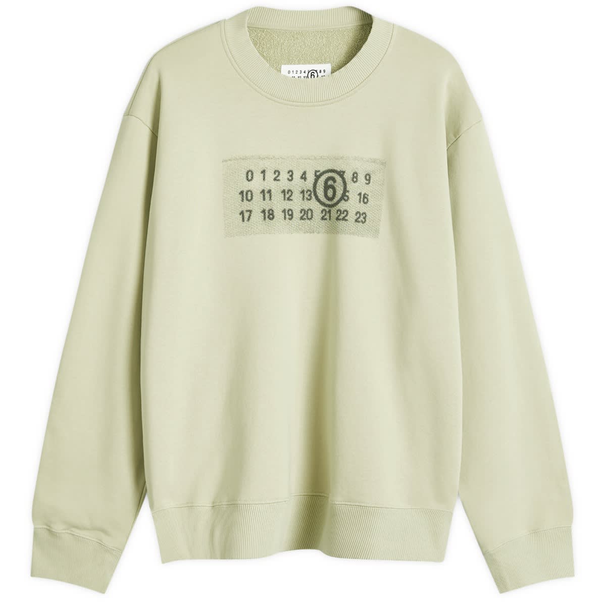 MM6 Maison Margiela Number Logo Sweatshirt Green | END. (AR)