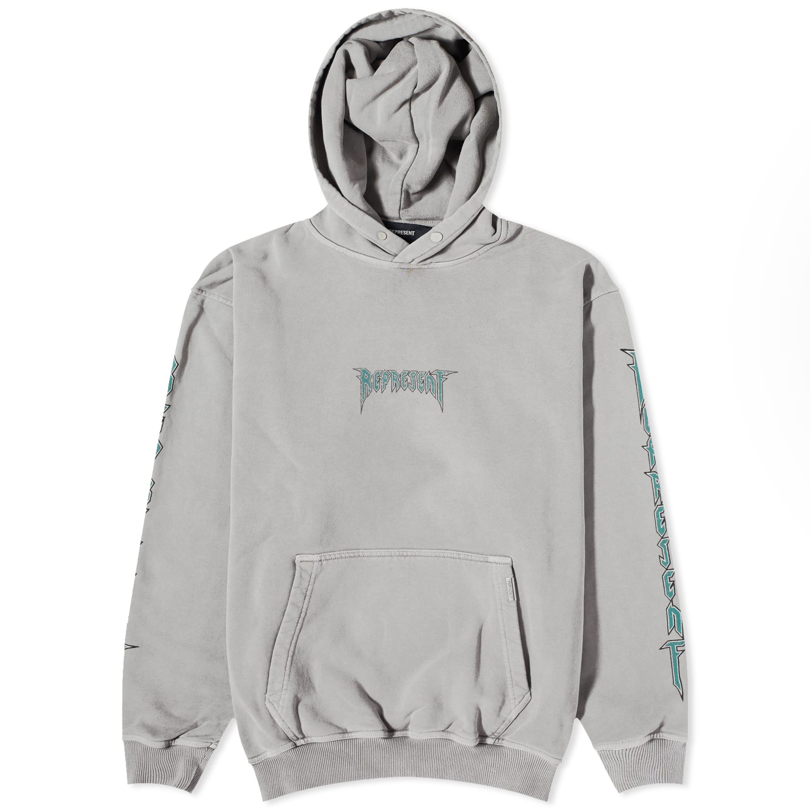Represent Rock Logo Hoodie Ultimate Grey | END. (GB)