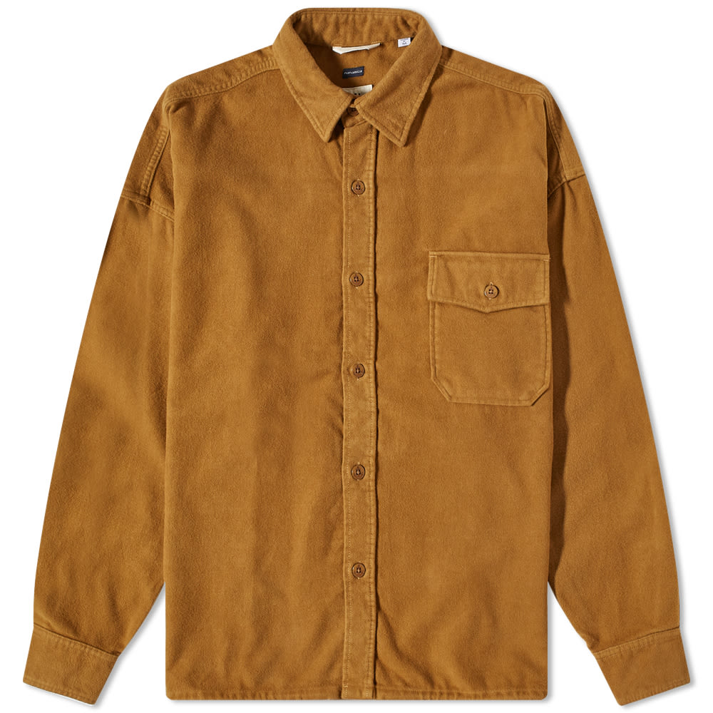 Nanamica Flannel CPO Shirt Jacket Camel | END. (US)