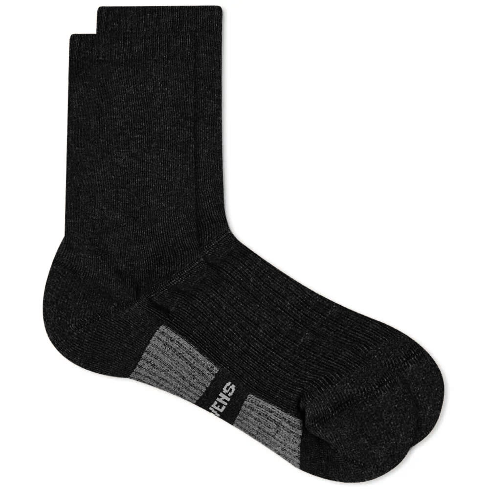 Rick Owens Glitter Sports Sock Black & White | END. (US)