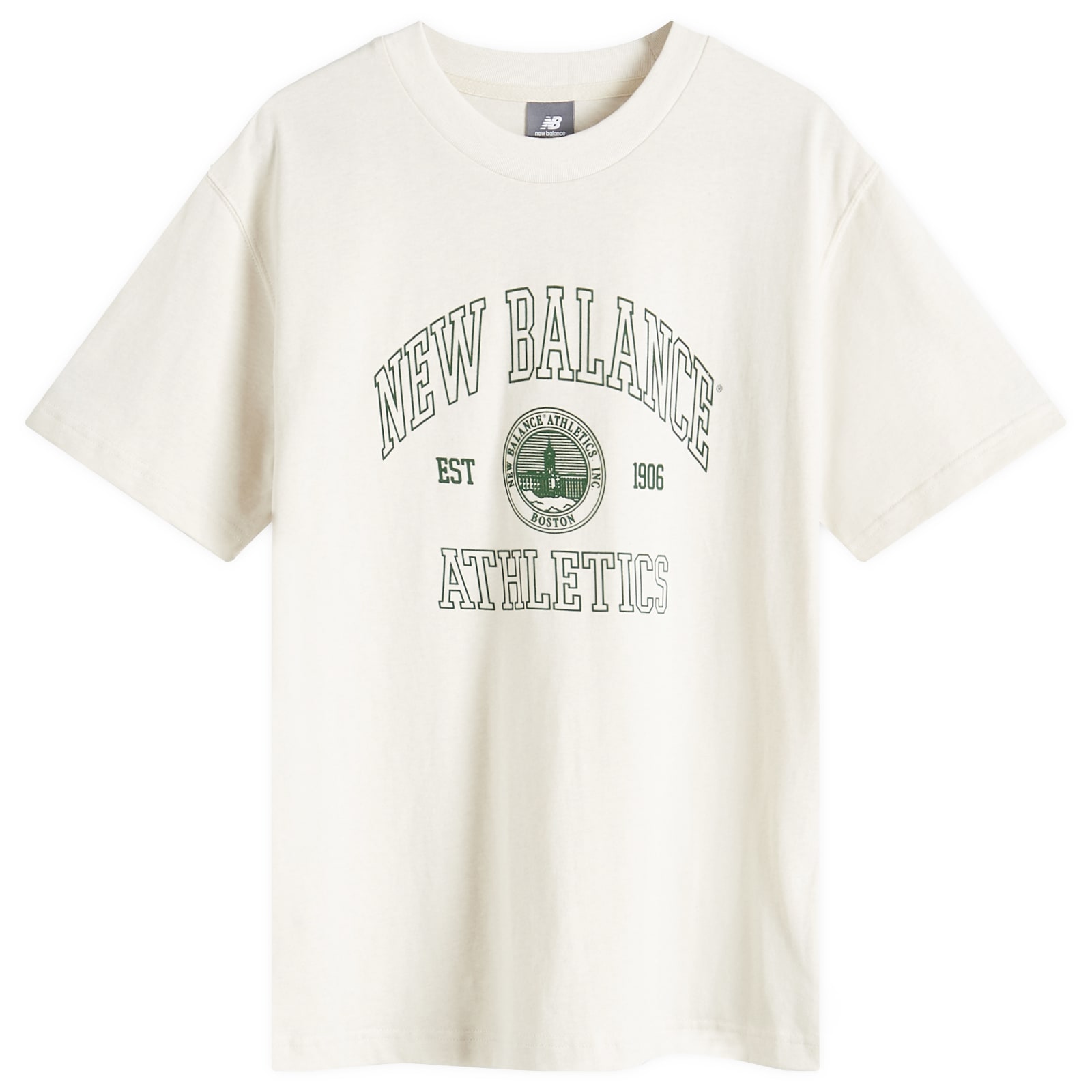 New Balance Varsity Oversized T-Shirt Light Heather | END. (US)