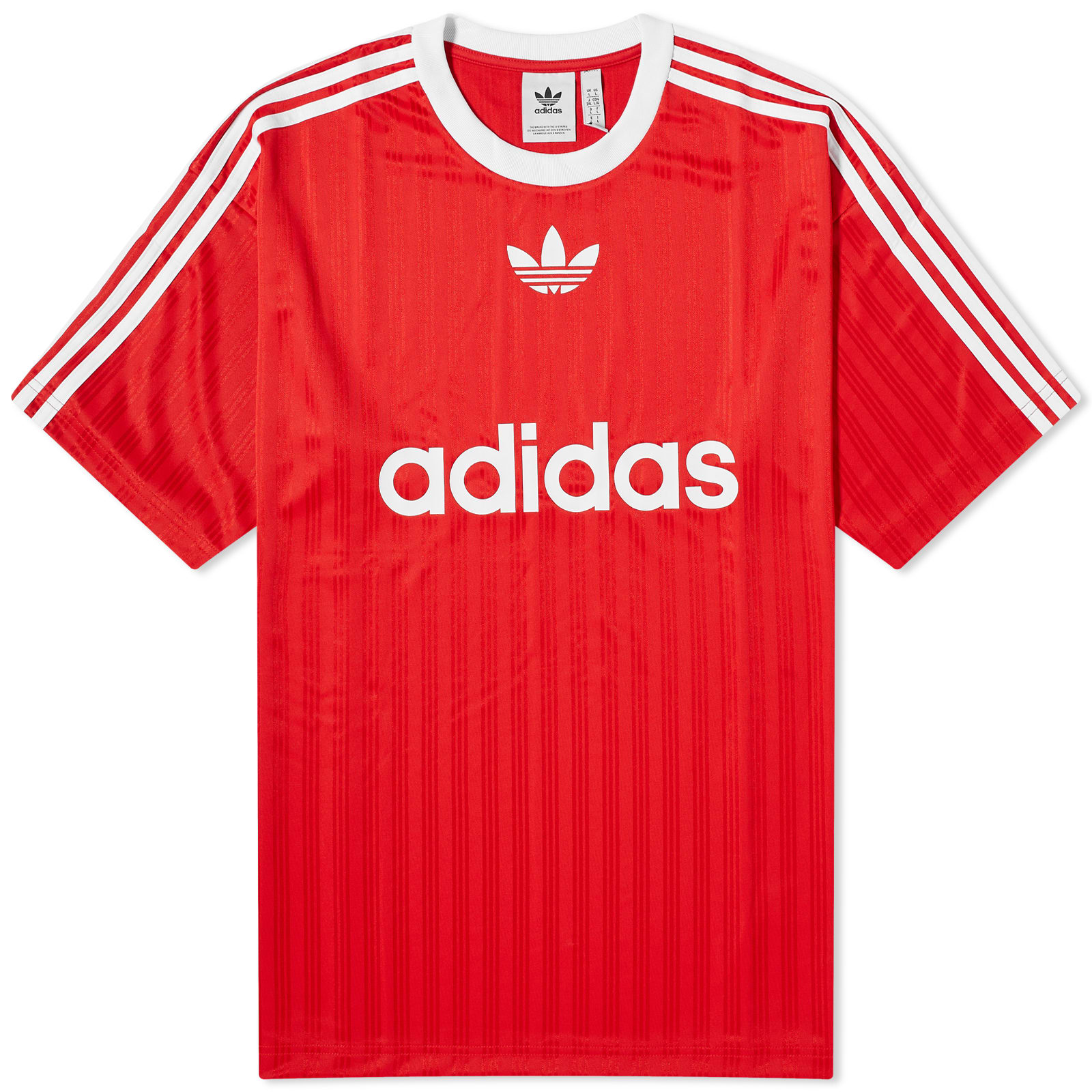 Adidas Adicolor Poly T-shirt Better Scarlet & White | END. (US)