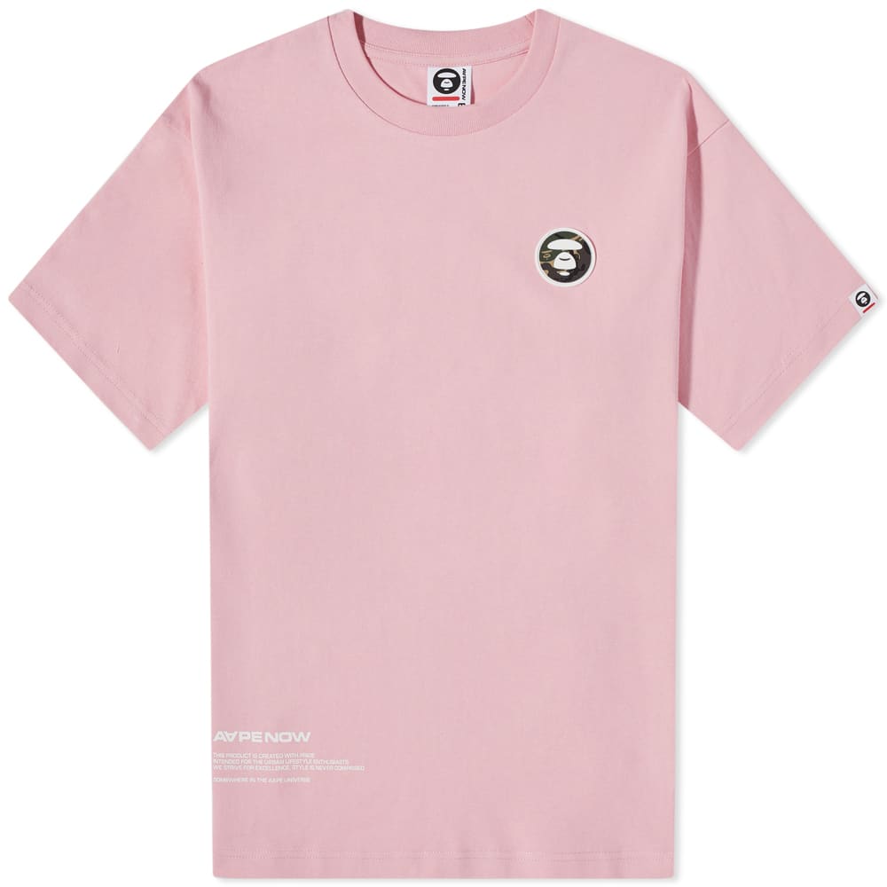 AAPE Badge Tee Pink | END. (US)