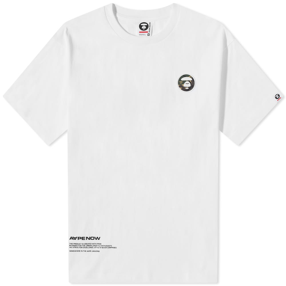 AAPE Badge Tee White | END. (GB)