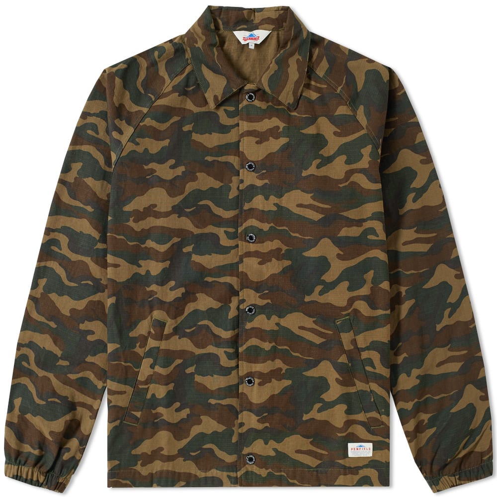 Penfield Howard Camo Coach Jacket Olive | END. (UK)