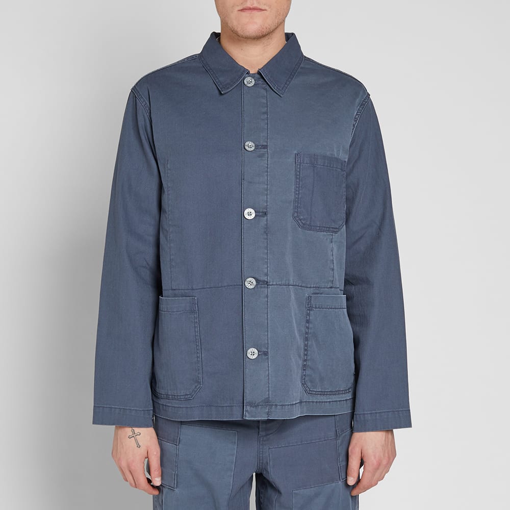Nigel Cabourn x Lybro Mixed Field Jacket Washed Blue | END. (US)