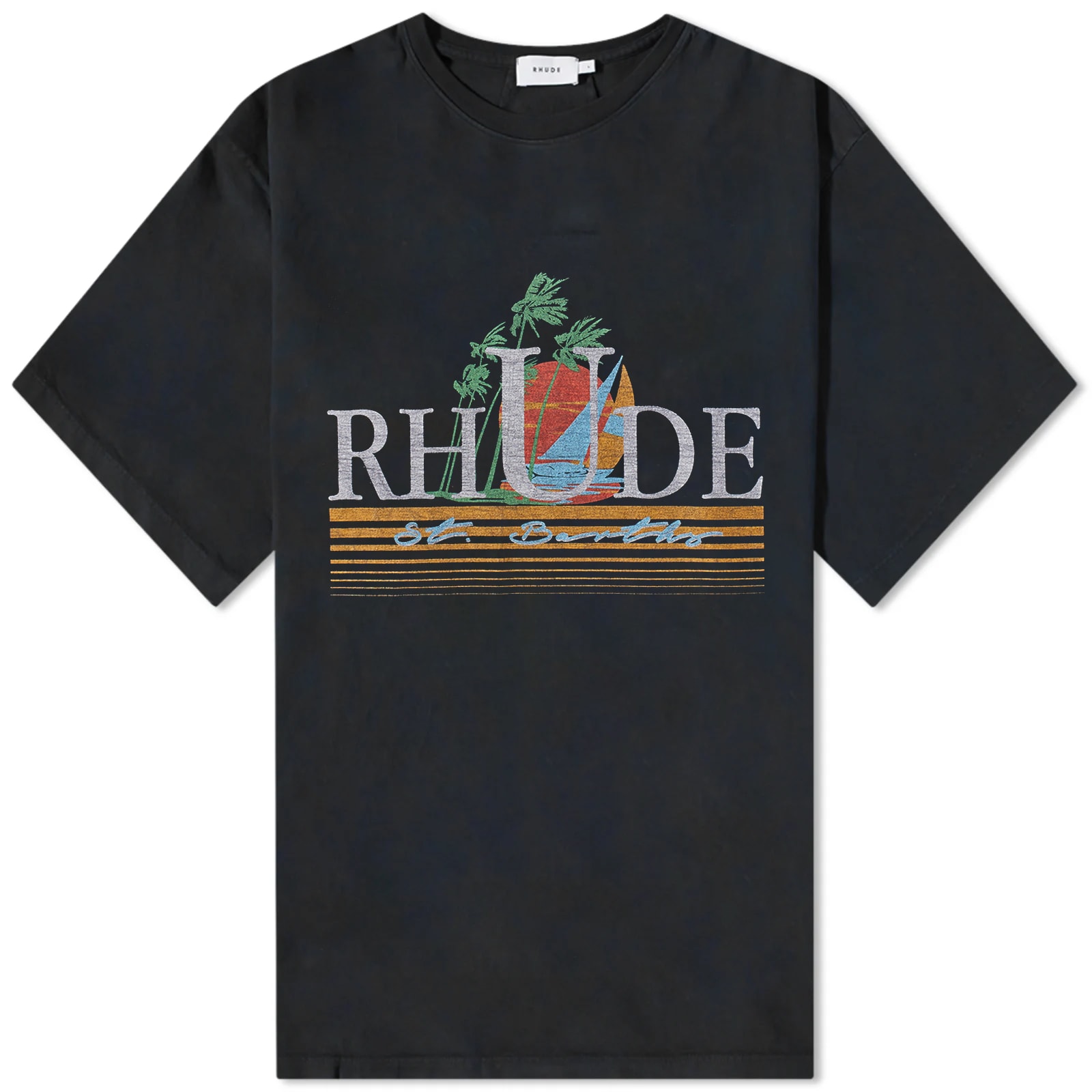 Rhude Tropics T-Shirt Vtg Black | END. (GB)