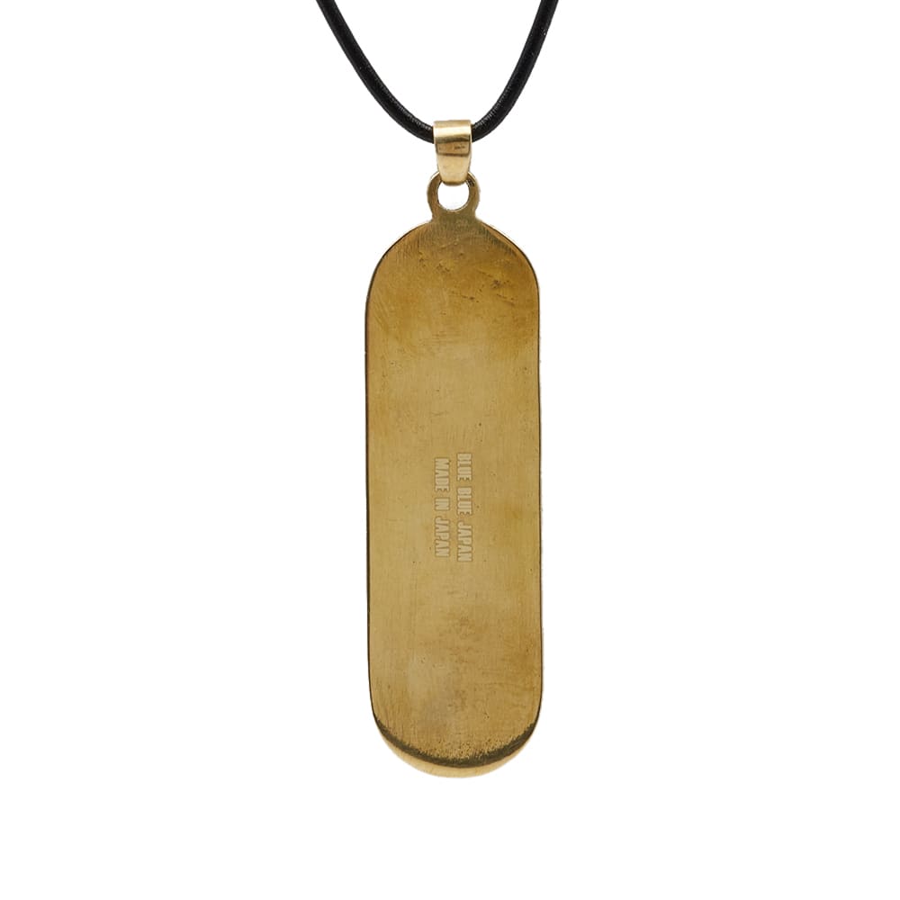 Blue Blue Japan Hawk Feather Pendant Brass | END. (US)