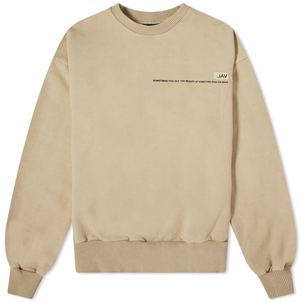 Val Kristopher Logo Crew Sweat Washed Oatmeal | END. (AR)