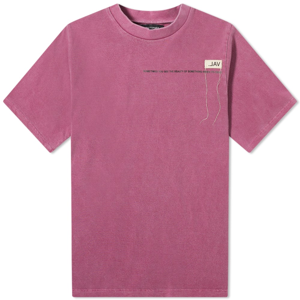 Val Kristopher Logo T-Shirt Washed Fuchsia | END.