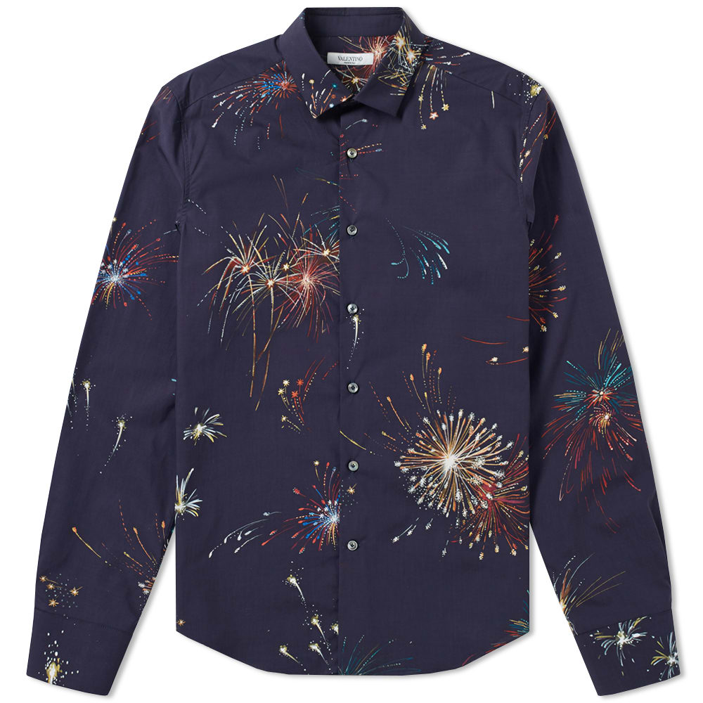 Valentino Fireworks Shirt Navy & Multi | END. (GB)