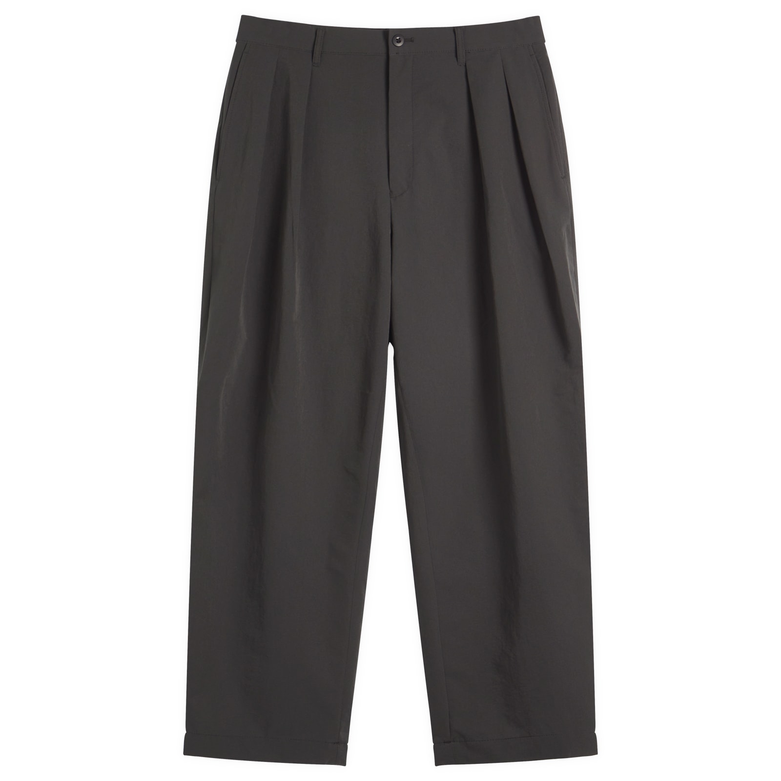 BEAMS Mini Rip Pleated Trousers Charcoal | END. (AR)