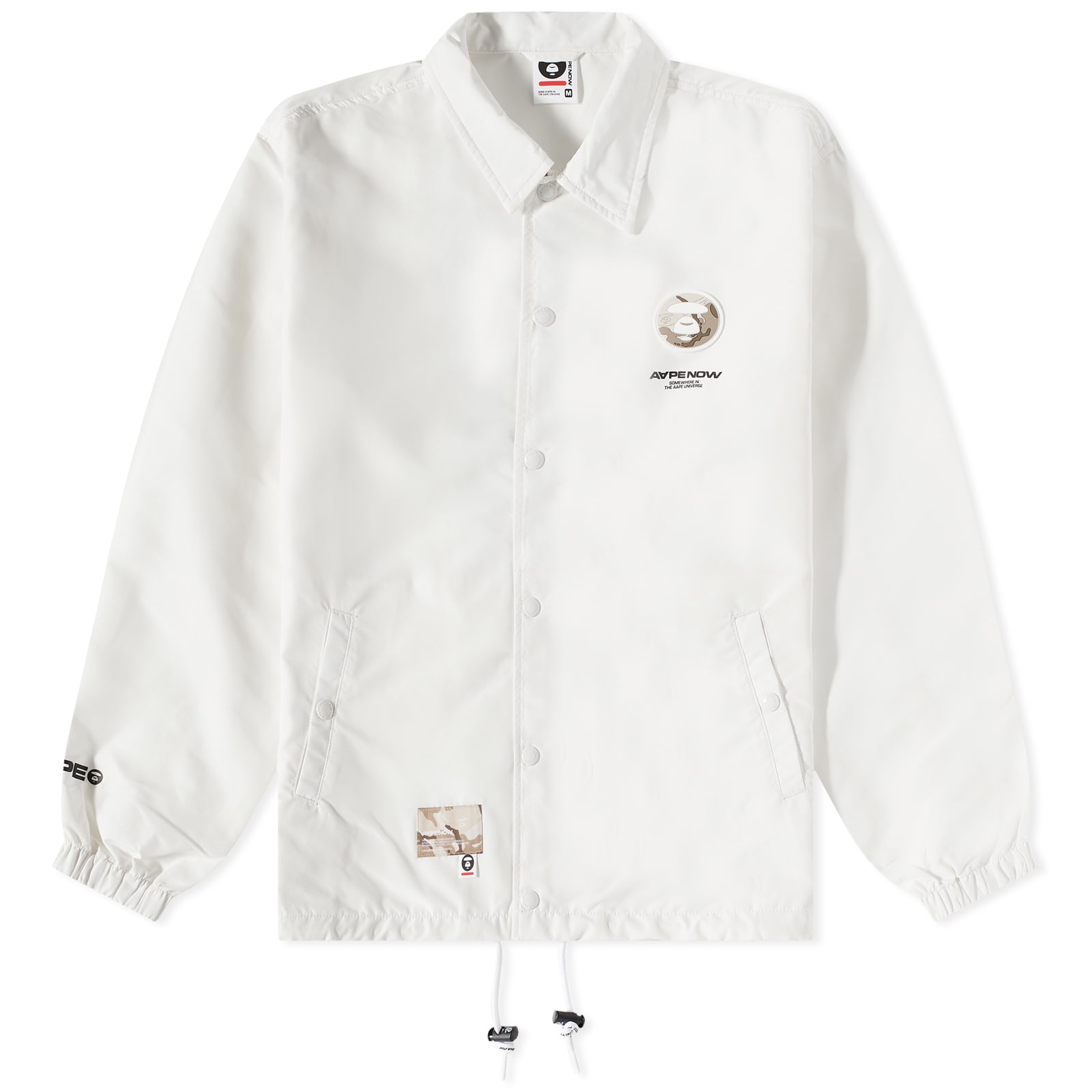 AAPE Now Badge Coach Jacket Snow White | END. (KR)