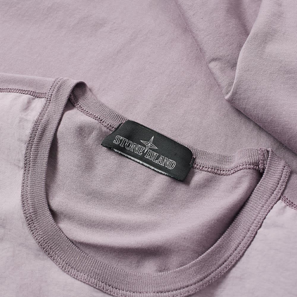 Stone Island Shadow Project Garment Dyed Panel Insert Tee Lavender | END.