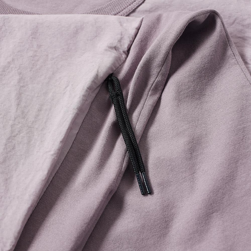 Stone Island Shadow Project Garment Dyed Panel Insert Tee Lavender ...