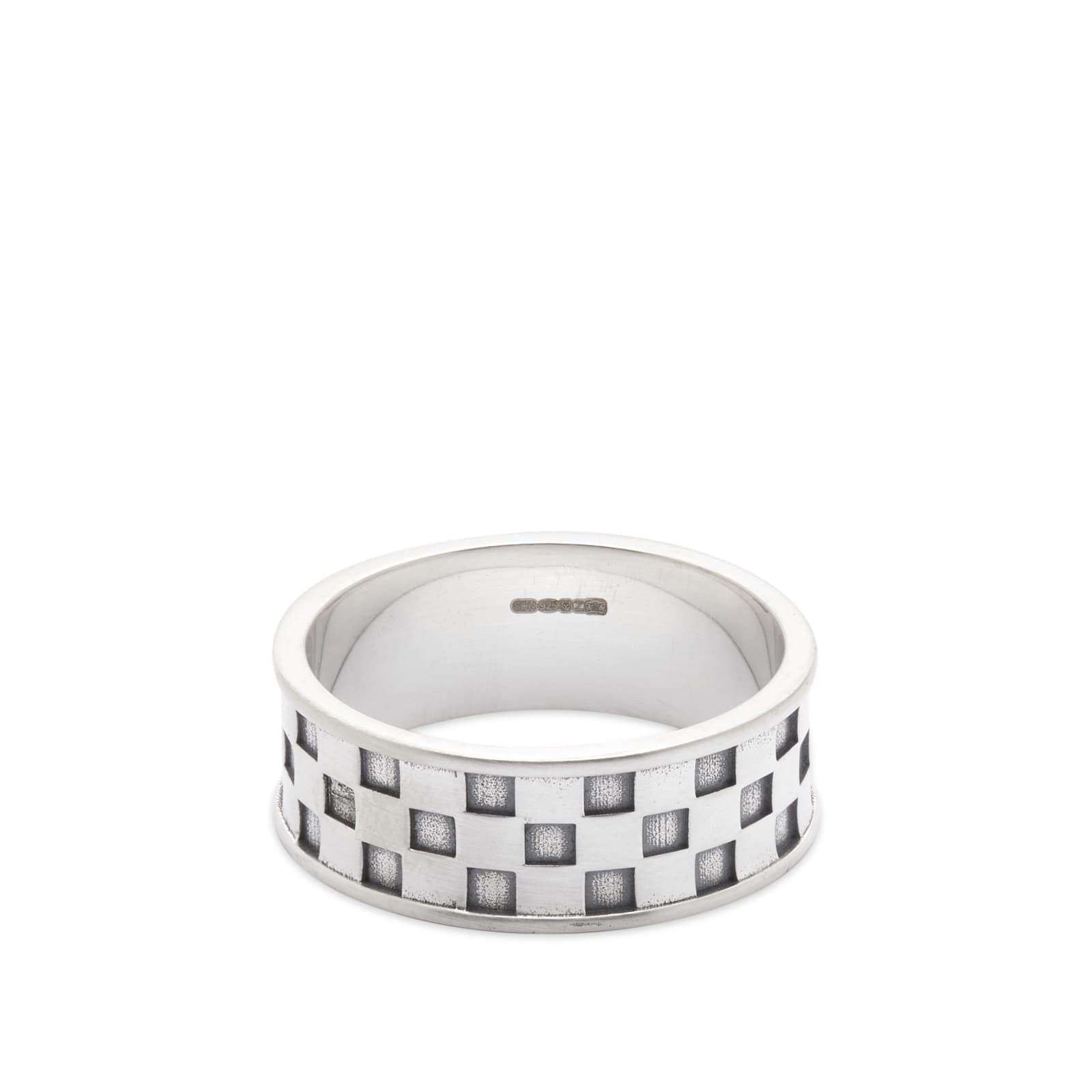 Serge DeNimes Checkered Ring Silver | END. (US)