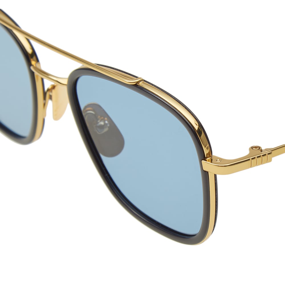 Thom Browne Tb 800 Sunglasses 18k Gold And Dark Blue End Us