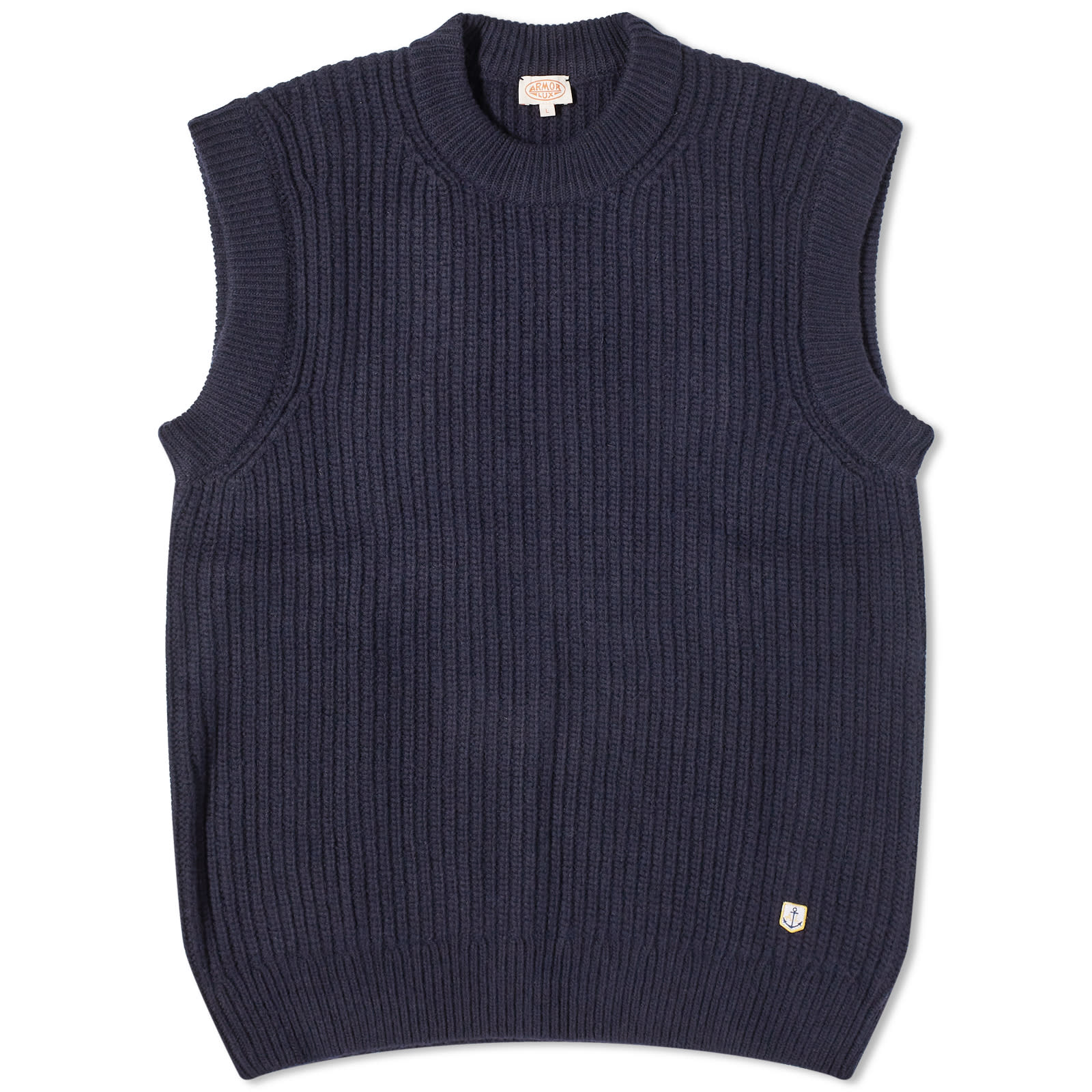 Armor-Lux Waffle Knit Vest Navy | END. (US)