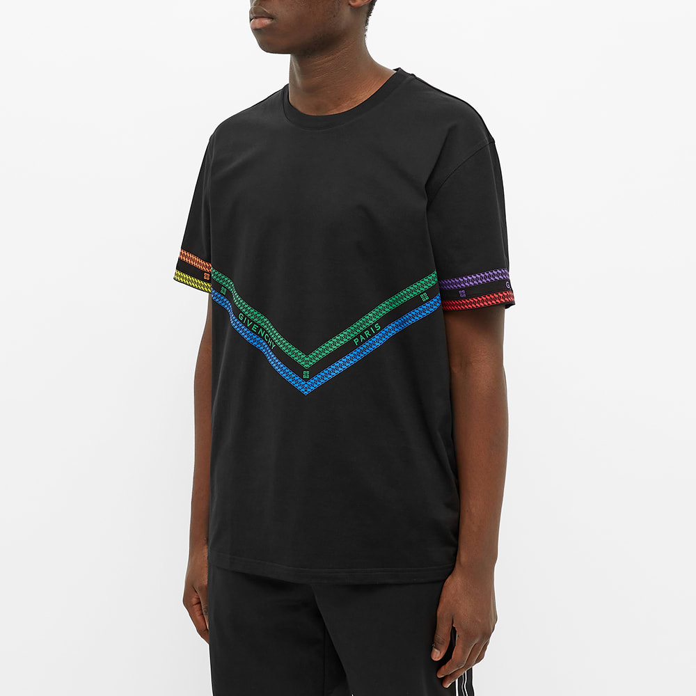 Givenchy Chain Rainbow Tee Black & Rainbow | END. (US)