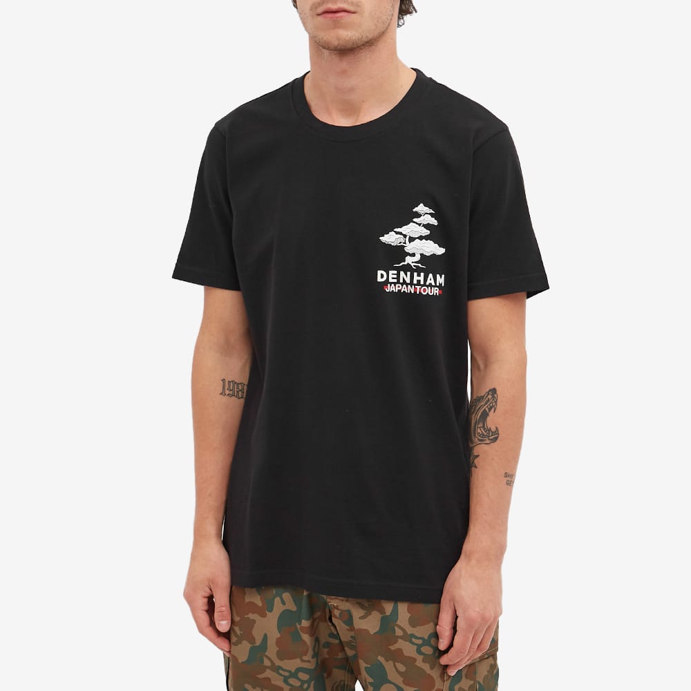 Denham Japan Tour Tree Chest Logo Tee Black | END.