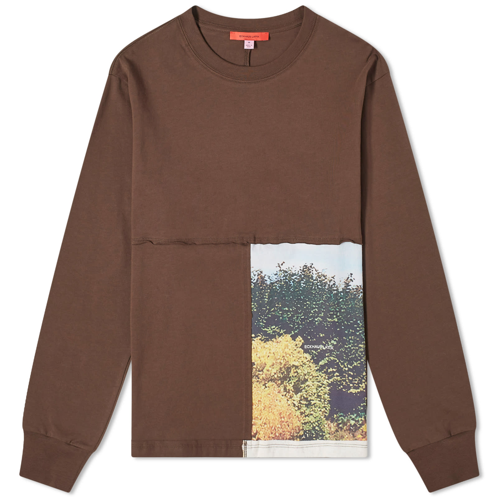 Eckhaus Latta Lapped Long Sleeve Top Foliage | END. (US)