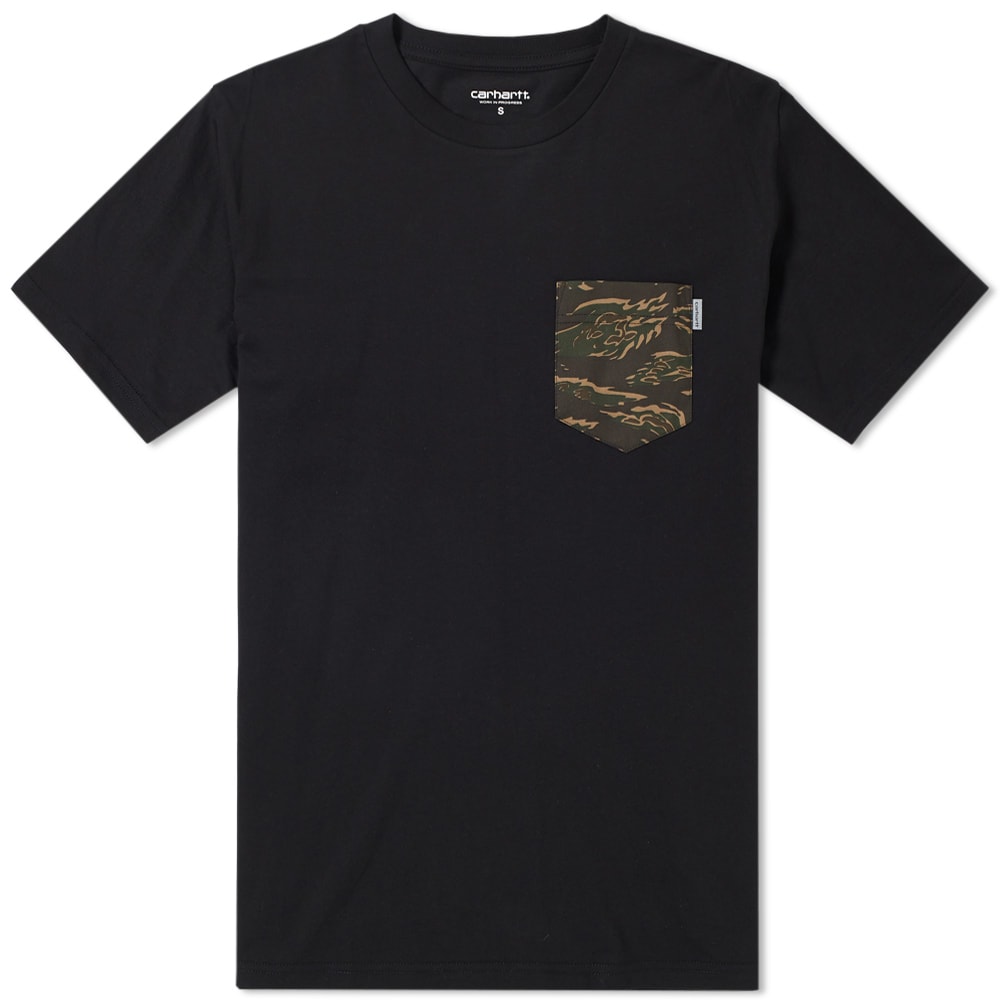 Carhartt WIP Lester Pocket Tee Black & Tiger Camo | END. (KR)