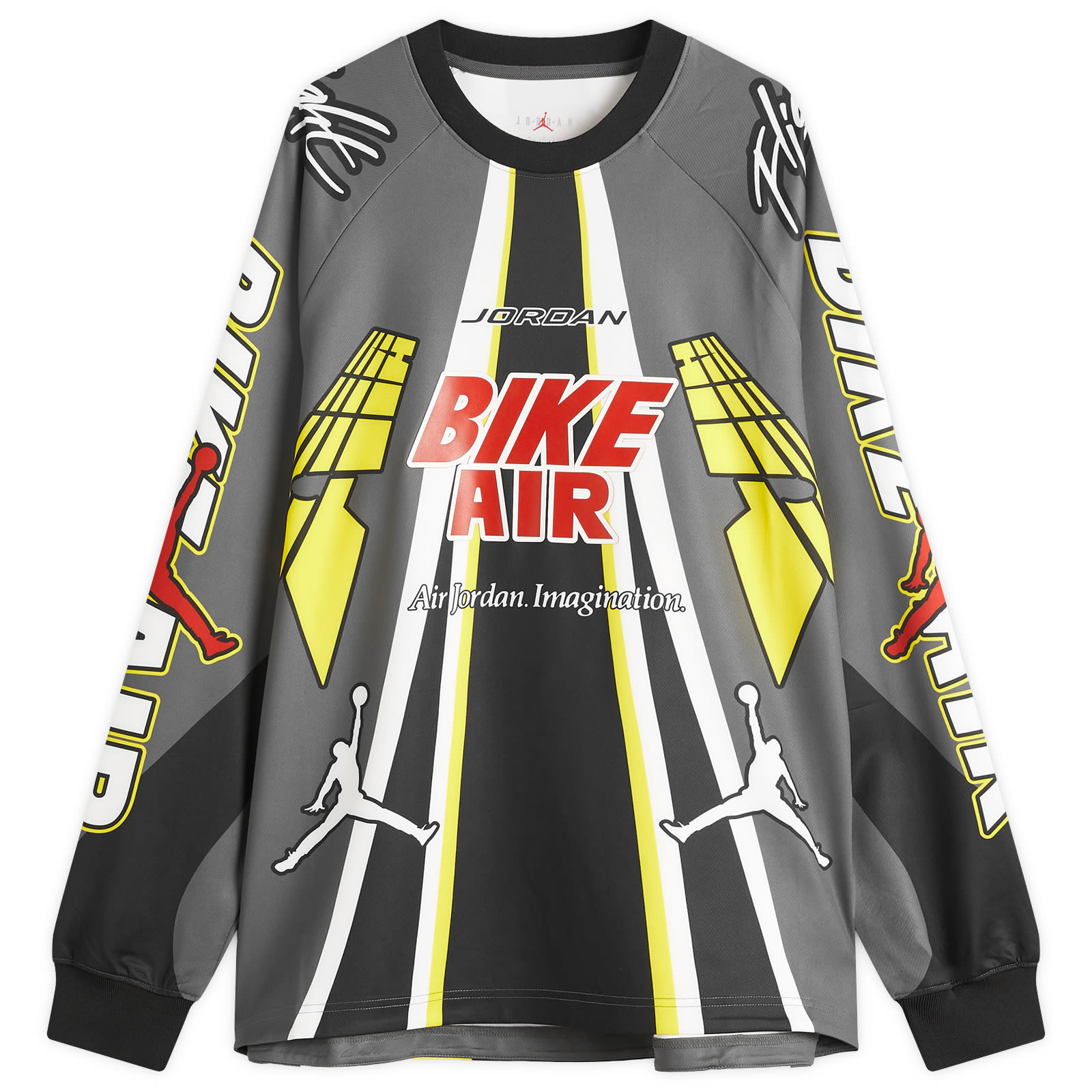 Air Jordan x Nigel Sylvester M J Bike Jersey Iron Grey, Black ...