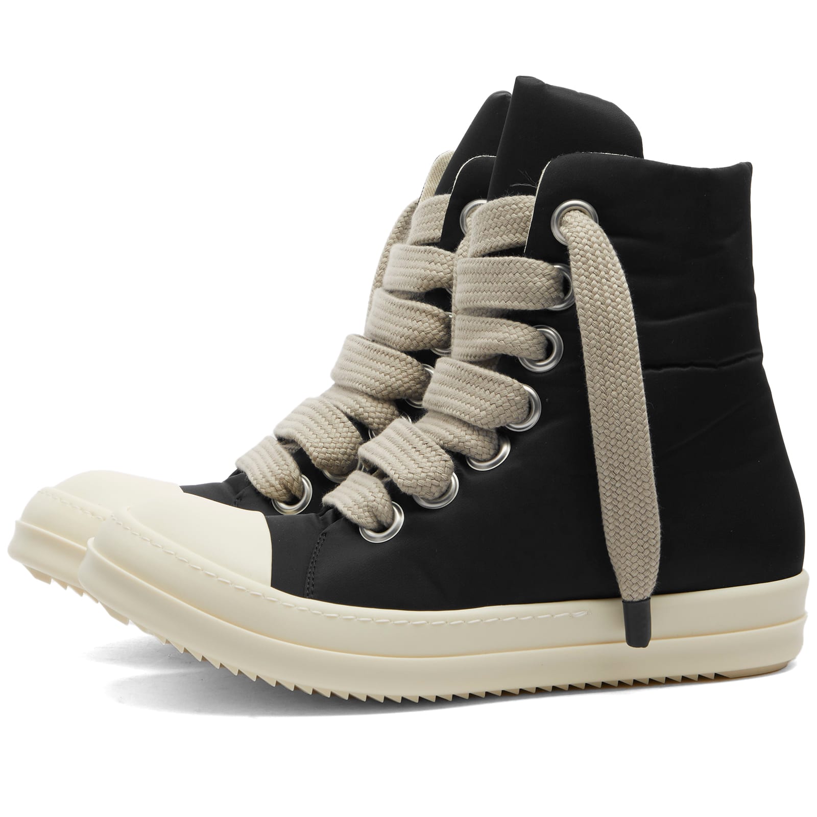 Rick Owens DRKSHDW High Jumbo Lace Puffer Sneaker Black, Pearl & Milk ...