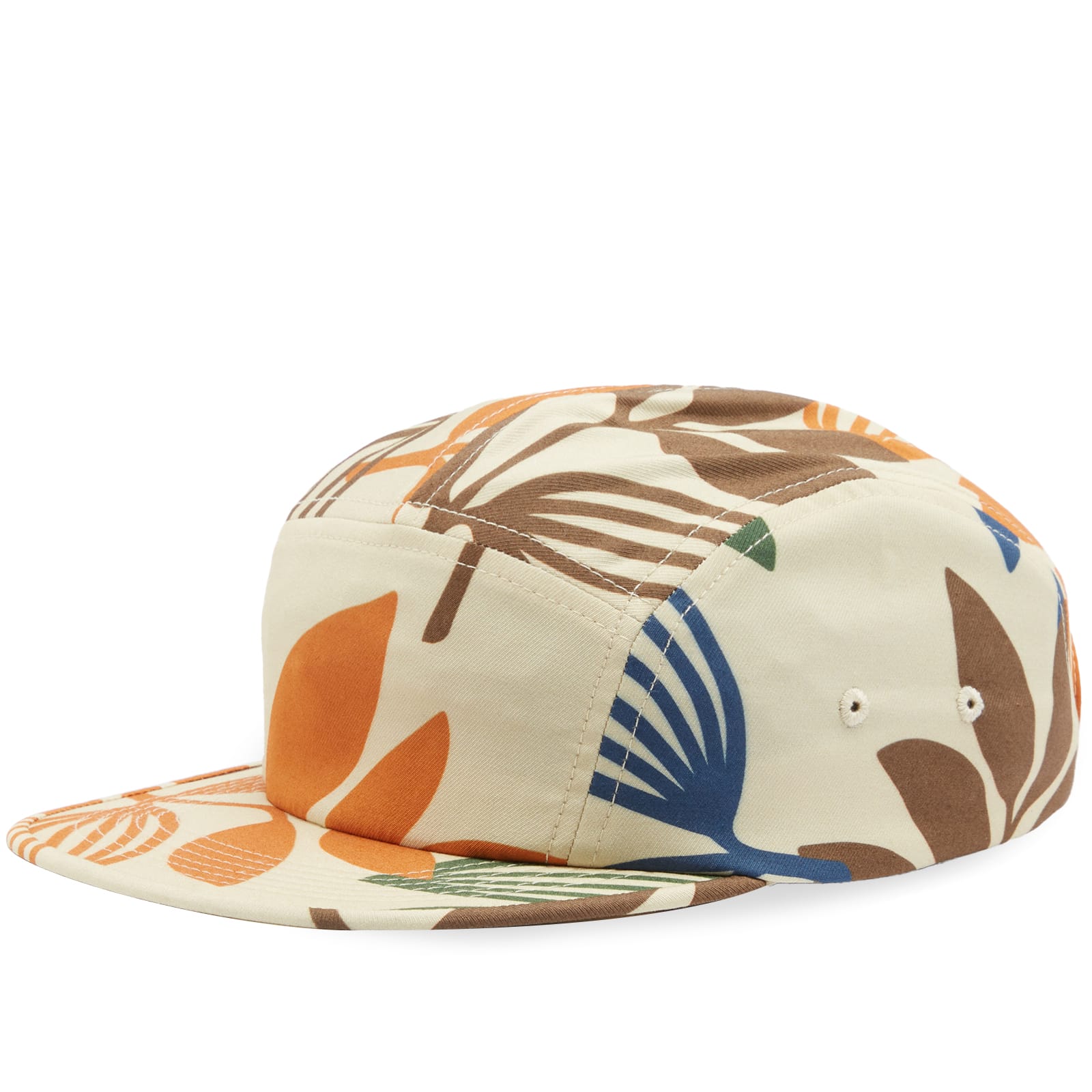Magenta All Over Plant 5 Panel Cap Natural | END. (GB)