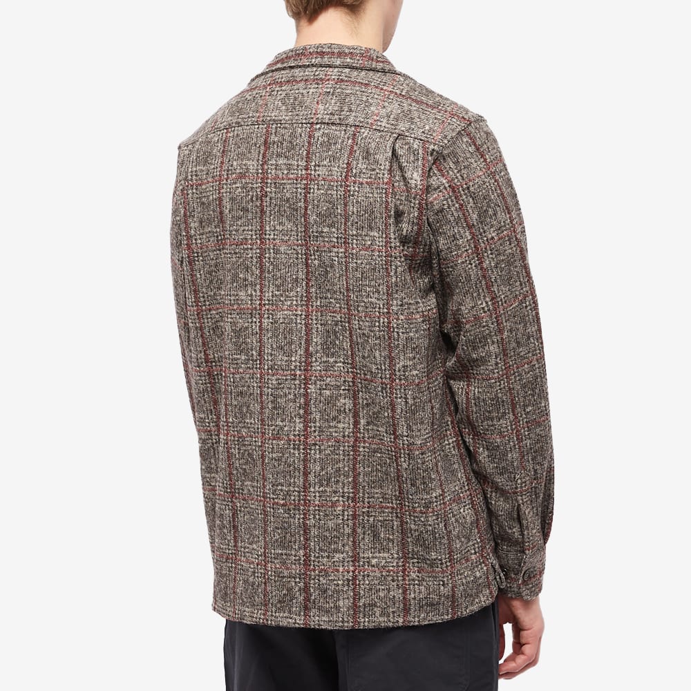 Universal Works Check Wool Utility Overshirt Brown | END. (AU)