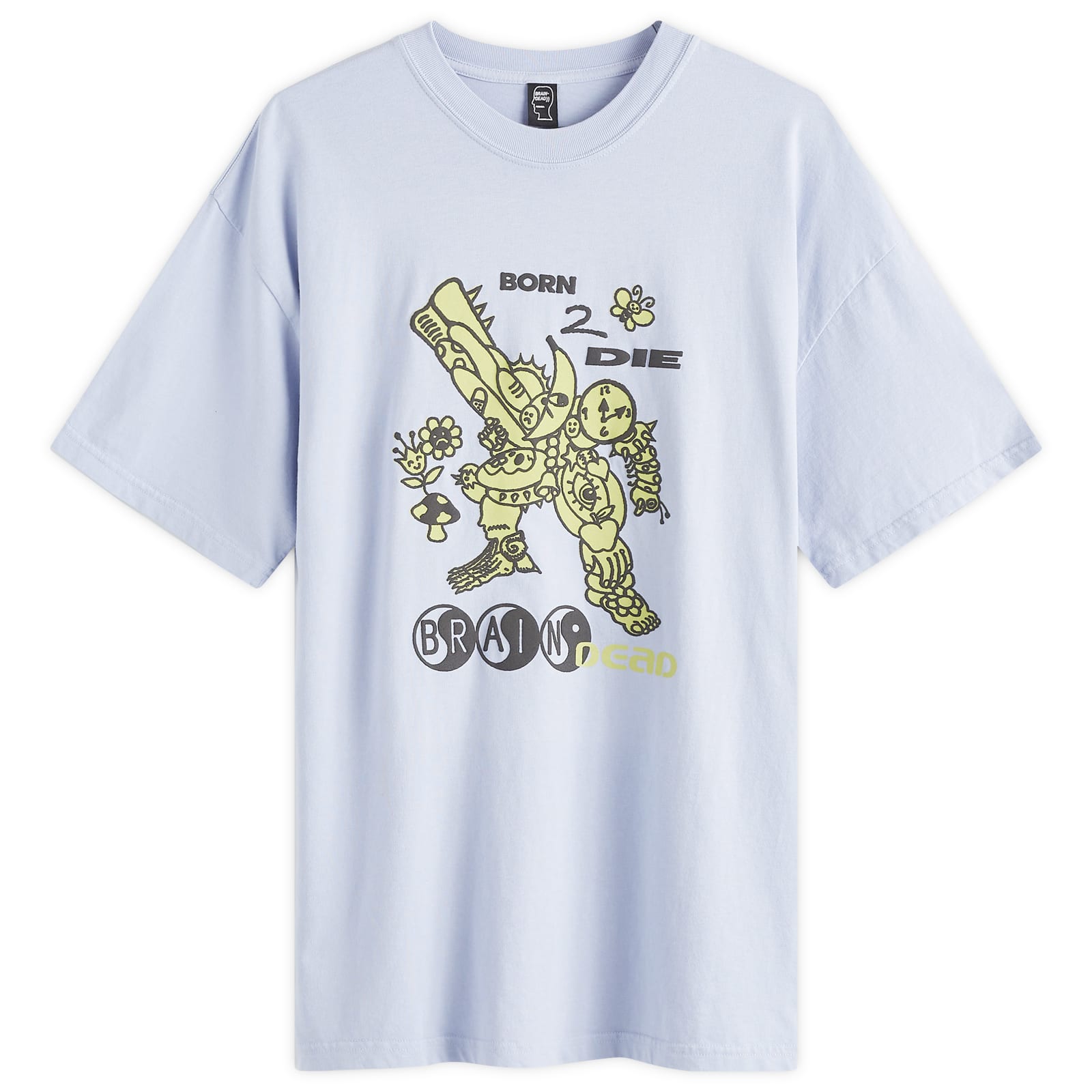 Brain Dead Born 2 Die T-Shirt Periwinkle | END. (US)